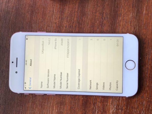 Second hand Apple iPhone 6s rose, 64GB - Second Life For Stuff